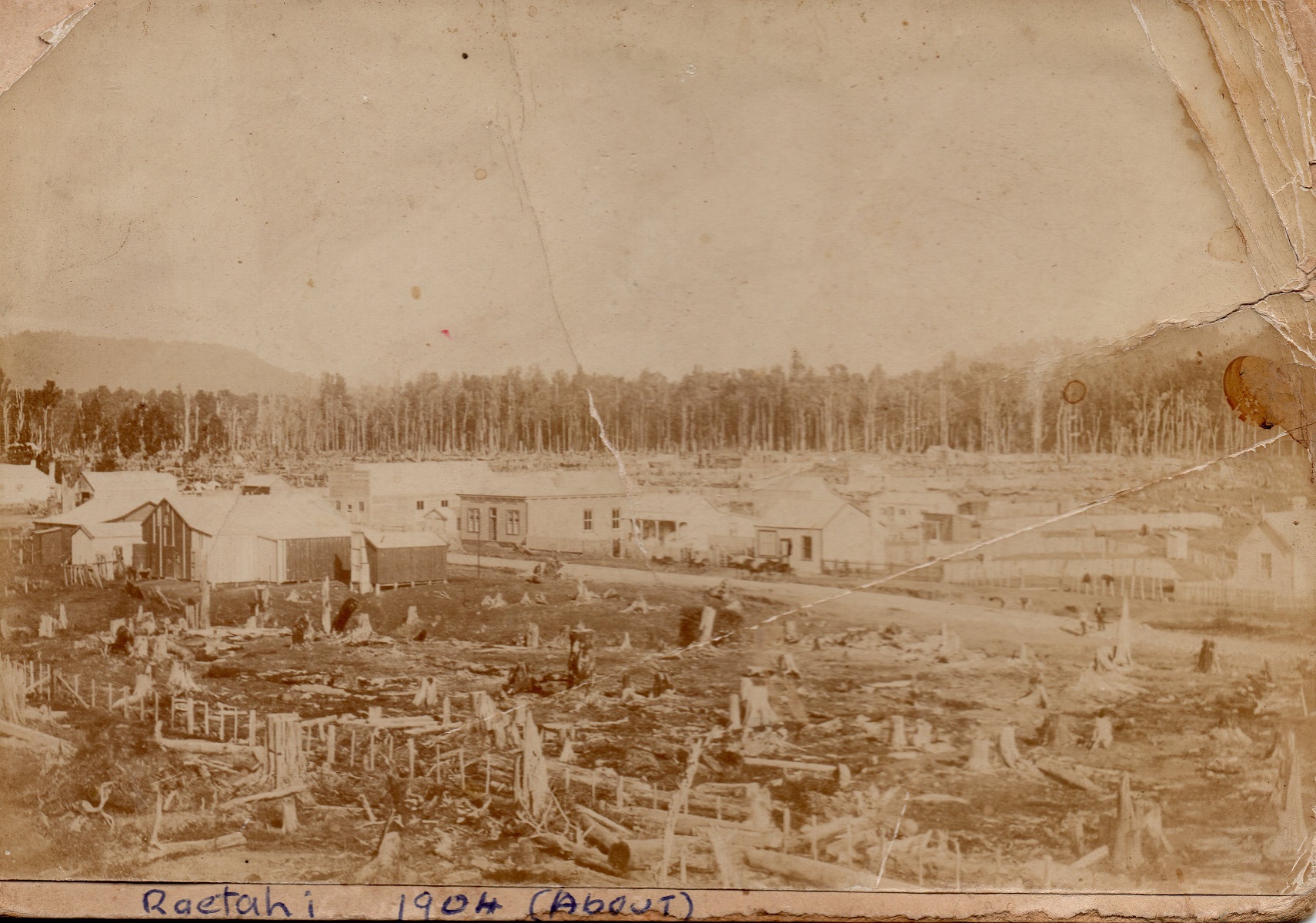 NEW ZEALAND DISASTERS - RAETIHI FIRE - 1918